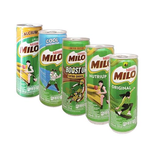 Jual MILO - Minuman Cokelat Paduan RTD - 240ml Imported KALENG ...