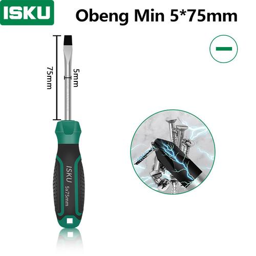 Promo ISKU obeng mins 5*75 mm magnet /obeng set screwdriver sets ...