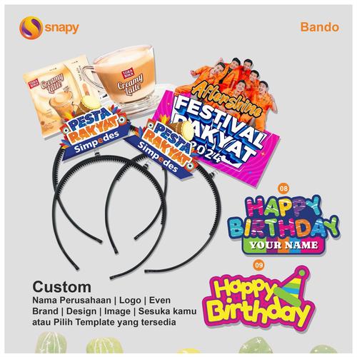 Promo Custom Bando Tuing Atribut Konser Bandana Event Birthday Promosi ...