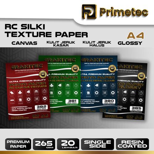 Jual Kertas Foto Silki RC Photo Paper 265GSM A4 Isi 20 L | Glossy Jeruk ...
