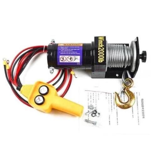 Jual Car Winch Hoist 12Volt 2000Lbs Winch Manual Hand Winch Mini Hoist ...
