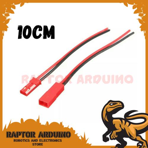 Jual Soket merah JST 10cm Socket line kabel 2 pin male + female 10cm ...