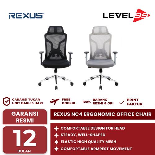 Promo REXUS NC4 ERGONOMIC OFFICE Chair - LIGHT GREY Cicil 0% 3x - Kota ...