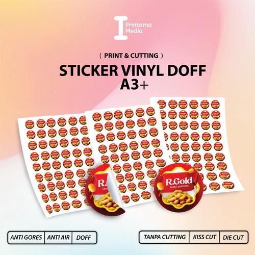 Jual Cetak Stiker Vinyl Matte / Doff A3+ Print & Cut Label Custom ...