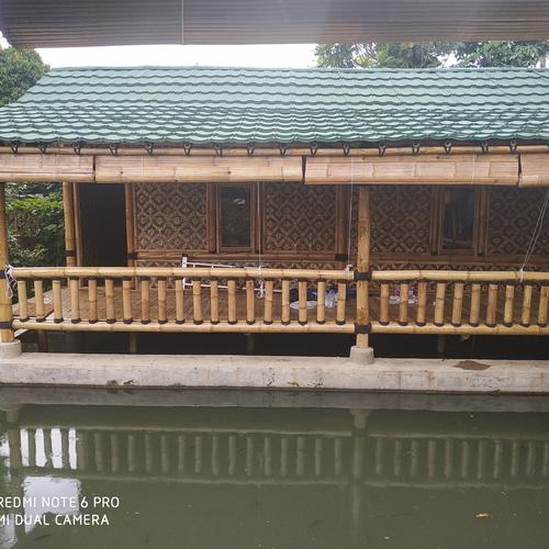 Jual rumah bambu Kobong pesantren atap genteng pasir - Kota Bogor ...