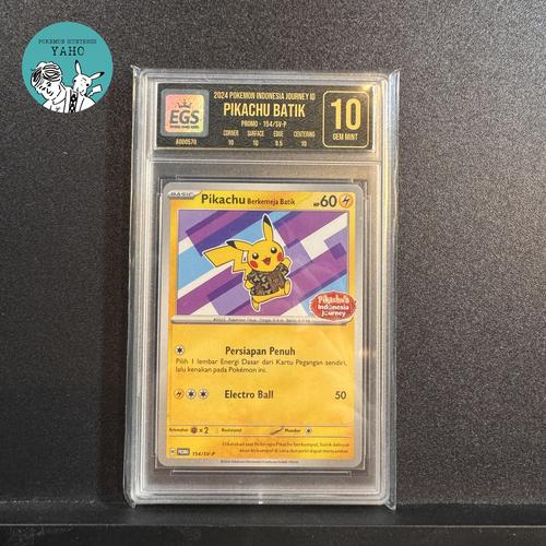 Jual PIKACHU BERKEMEJA BATIK 154/sv-p 2024 Pokemon Indonesia Journey Pokemon TCG INDONESIA ...