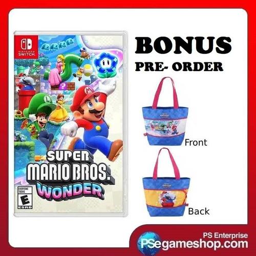 Jual Nintendo Switch Super Mario Bros Wonder (ASIA/English) - Bonus Bag ...