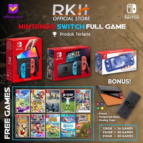 Promo Nintendo Switch OLED Console Original Full Game - Switch Lite NEW ...