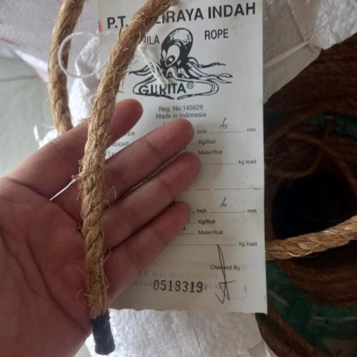Jual tali tambang Manila 6mm Gurita - 4mm - Kab. Bekasi - Alwi Jaring ...
