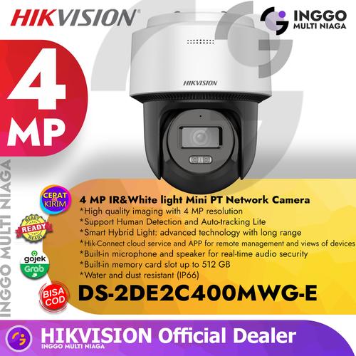 Jual HIKVISION DS-2DE2C400MWG-E IP 4MP MINI SMART HYBRID LIGHT AUDIO PT NETWORK CAMERA - Jakarta ...