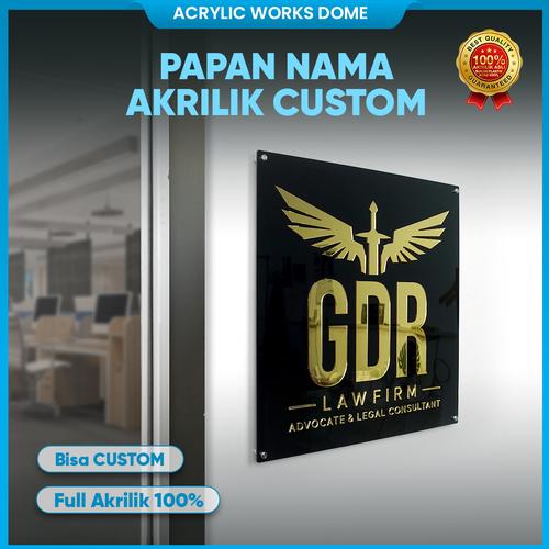 Jual Custom Signboard Papan Nama Toko Papan Logo Signage Acrylic Hiasan ...