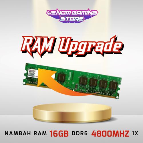 Jual NAMBAH RAM 16GB DDR5 4800MHZ 1X - Kab. Tangerang - Venom Gaming ...