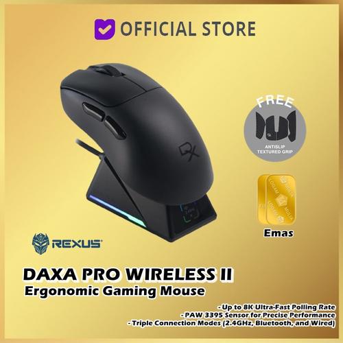 Promo Rexus Daxa Pro Wireless II Ergonomic Gaming Mouse Wireless Pro 2 ...