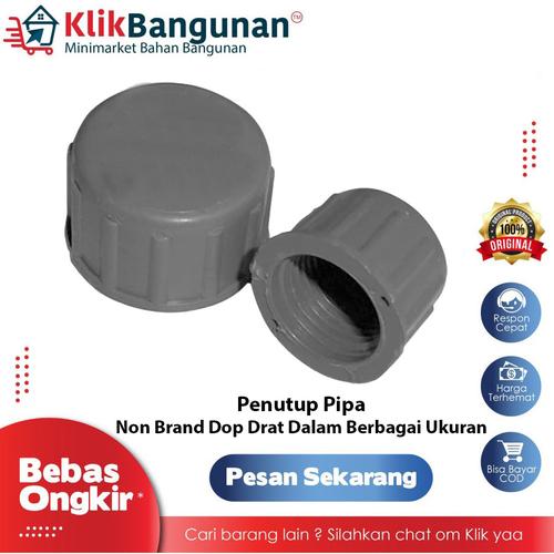 Promo DOP DRAT DALAM BAHAN PVC BERBAGAI UKURAN / TUTUP PIPA DRAT DALAM ...