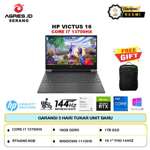 Jual HP VICTUS 16 I7 13700HX RTX4060 8GB/ 16GB 1TB W11+OHS 16.1FHD ...