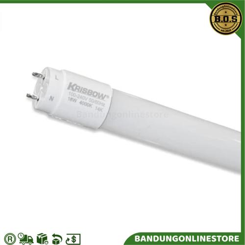 Jual Lampu Led Tube T8 18w 4000k 1,2 Meter Putih Netral White Krisbow ...