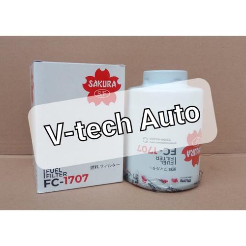 Jual FC-1707 Sakura Fuel Filter Solar Toyota Forklift 23390-76001-71 ...