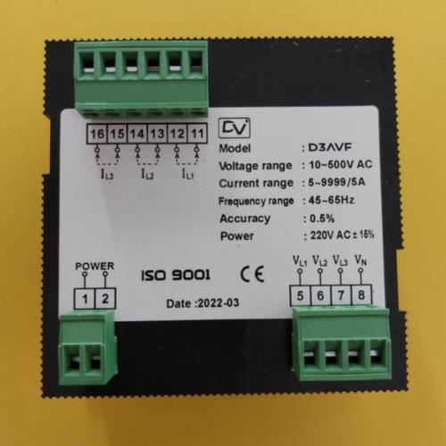 Jual Panel Meter Digital 3 Phase / Volt Ampere Hz - (Branton) - Kota ...