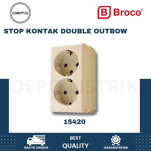 Jual Broco 15420-11 (B) Double Stop Kontak OB - Kota Tangerang Selatan ...