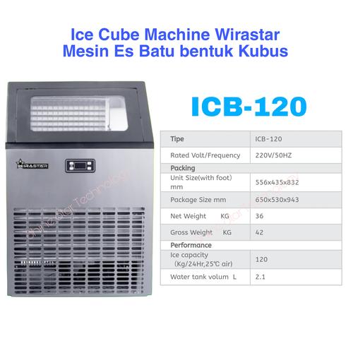 Promo Ice Cube Machine Wirastar ICB-120 ICB 120 Mesin es batu bentuk Kubus - Kota Surabaya ...