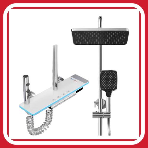 Jual Modern Smart Wall Mounted Bathroom 4 Piano Key Shower Set Hot And ...