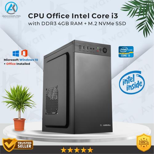 Jual CPU PC Komputer Intel Core i3 RAM 4GB Paket Hemat Rakitan Office ...