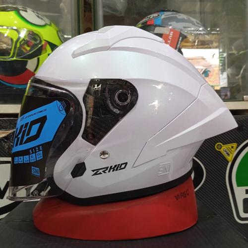 Jual HELM ANAK JUNIOR JPR ZR KIDS SOLID HALF FACE - Putih, M - Kab ...