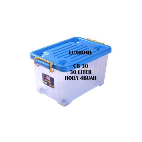 Jual CONTAINER BOX 30 LITER RODA SHINPO / KONTAINER PLASTIK SPARK CB30 ...
