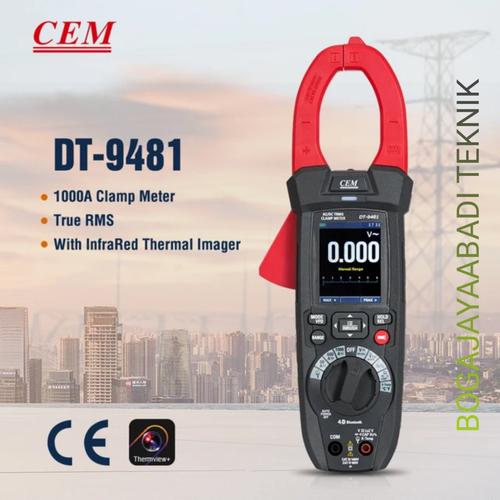 Jual CEM DT-9481 True-RMS Clamp Meter dengan Suhu Kapasitansi Mengukur Arus - Jakarta Barat ...
