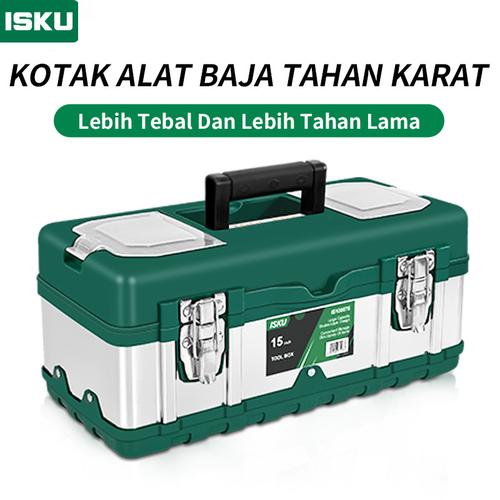 Jual ISKU tool box besar besi tahan karat perkakas ukuran 20 inch baja ...