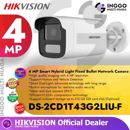Jual HIKVISION DS-2CD1T43G2-LiUF 4MP Dual Light 50M IP Cam IP Camera PoE CCTV Outdoor - Jakarta ...