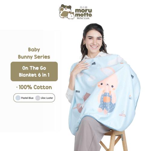 Promo MORUMOTTO - On The Go Blanket 6in1 Baby Bunny Series MMB3028 - Pastel Blue - Kota Bandung ...