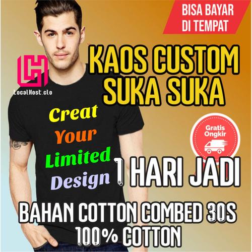 Jual KAOS CUSTOM SABLON - BAJU CUSTOM FULL COLOUR - KAOS PRINTING ...