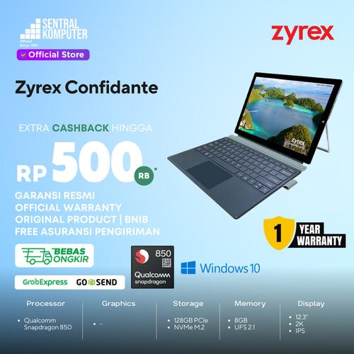 Jual Zyrex Confidante 12.3" FHD Snapdragon 850 LTE 4G 8GB 128GB SSD Win ...
