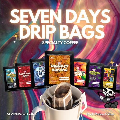 Jual Seven Days Drip Bag Coffee( kopi filter ) By Black Potion Roastery - Kota Bandung - Black ...