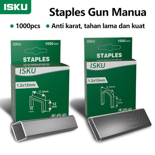 Jual ISKU staple gun refill stapler/ isi ulang refill staples 8 x 11.3 ...