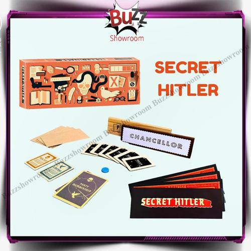 Jual TERMURAH Secret Hitler Board Game Anti Human Card Games - Polos ...