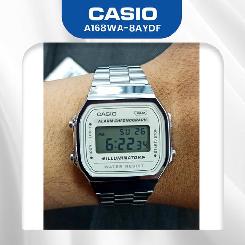 Promo Jam Tangan Casio General A168WA-8AYDF A168WA-8AY A168WA Original Resmi Cicil 0% 3x ...
