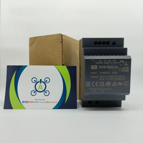 Jual Meanwell DDR-60G-24 Mean Well DIN Rail Mounting DC To DC Converter ...