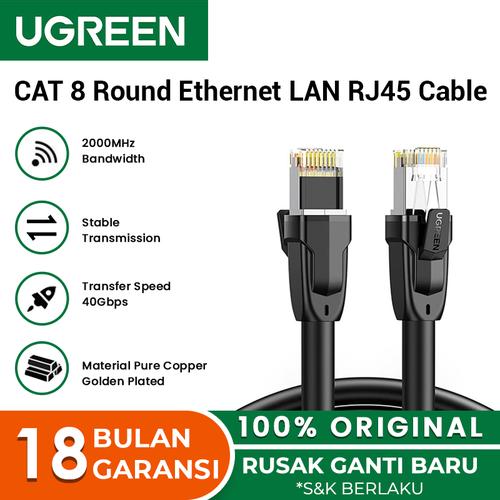 Promo UGREEN Cat 8 Round Ethernet LAN RJ45 Cable 2 Meter - Jakarta Barat - Accessories Original ...