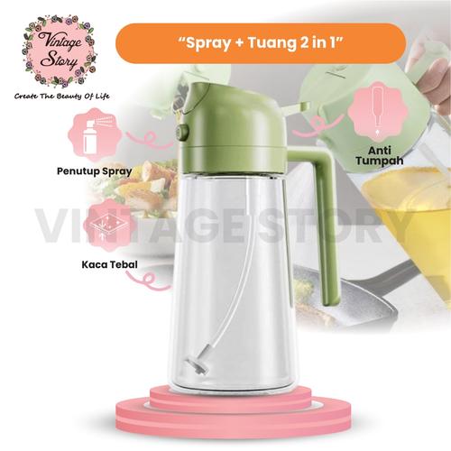 Promo Botol Wadah Minyak Goreng Spray Oil Bottle Tahan Panas 260ml Dan ...