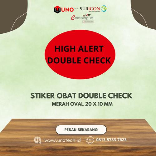 Jual Stiker Obat Double Check Merah Oval 20mm x 10mm - Kota Surabaya ...