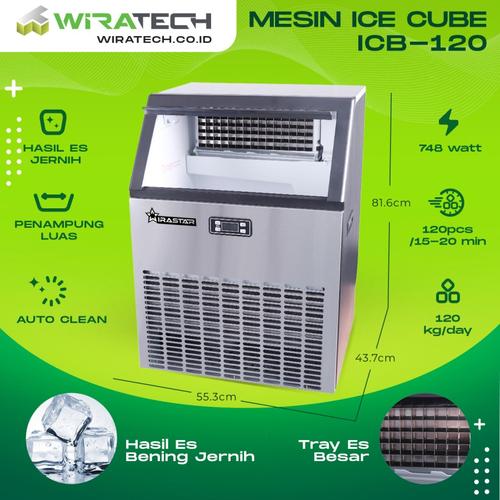 Jual Mesin Es Batu Kristal Ice Cube ICB-120 - Mesin Es Kristal Wirastar ...