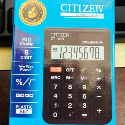 Jual Citizen Kalkulator Saku CT-100N 8 Digit Display Desain Simpel ...