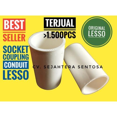 Jual Sock Conduit Lesso 1" 32mm Sok Coupling Sambungan Pipa Listrik ...