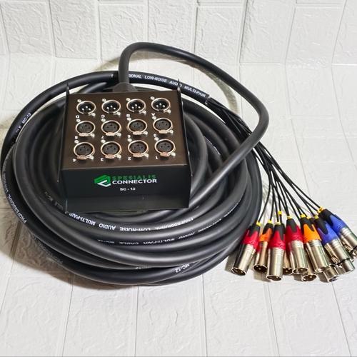 Jual Snake Kabel 12ch Spesialis Connector SC 8425 8 in 4 out panjang ...