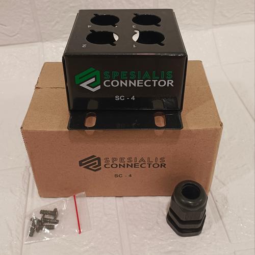 Jual Junction Box 4ch/ Terminal Snake Cable/ Box Snake Kosong 4 CH Spesialis connector Original ...