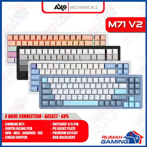 Promo MECHANICAL KEYBOARD - XINMENG M71 V2 - 68% - GASKET - SOUTH ...