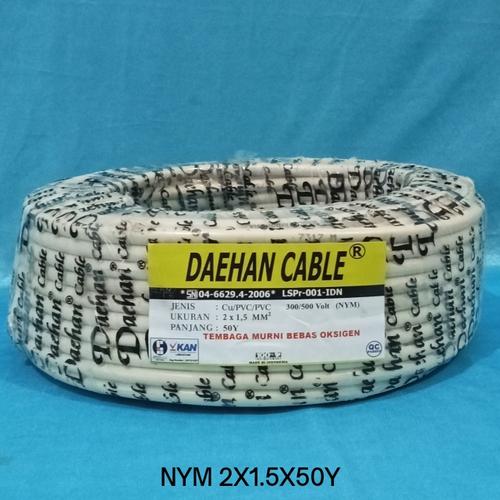 Jual Kabel NYM Tembaga Murni Bebas Oksigen Ukuran 2x1.5x50Y Sudah SNI ...