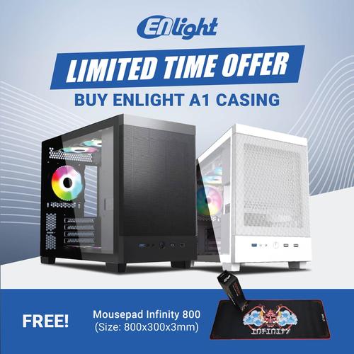 Jual ENLIGHT A1 - Compact Micro M-ATX Case with Quasi Mesh Design ...